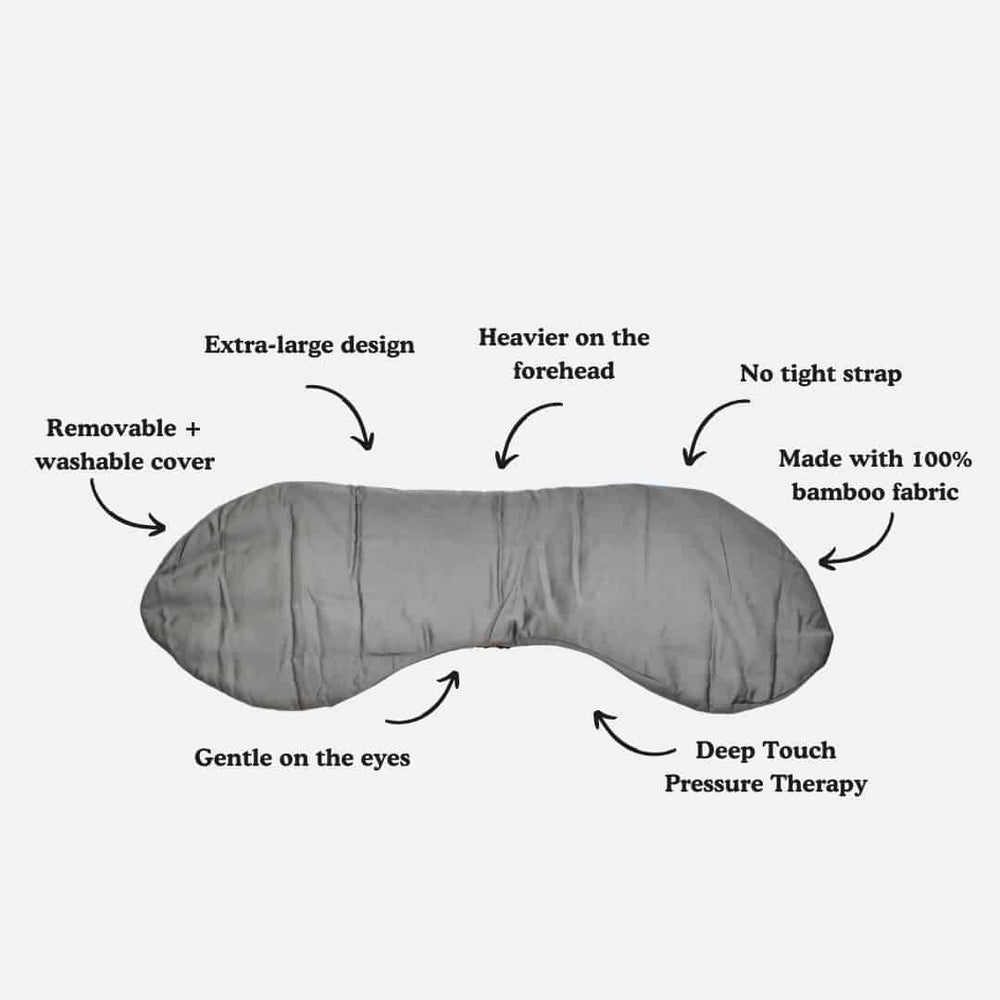 Snugged Weighted Sleep Mask - Oversized Eye Pillow – Sleepfolio